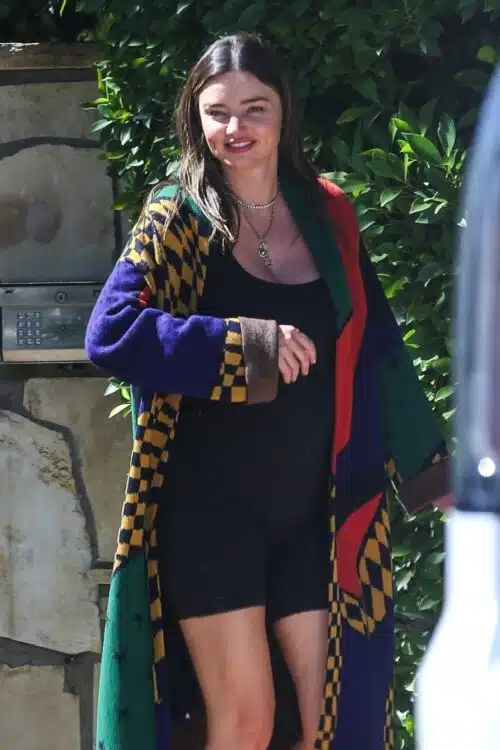 Pregnant Miranda Kerr Steps Out In Santa Monica